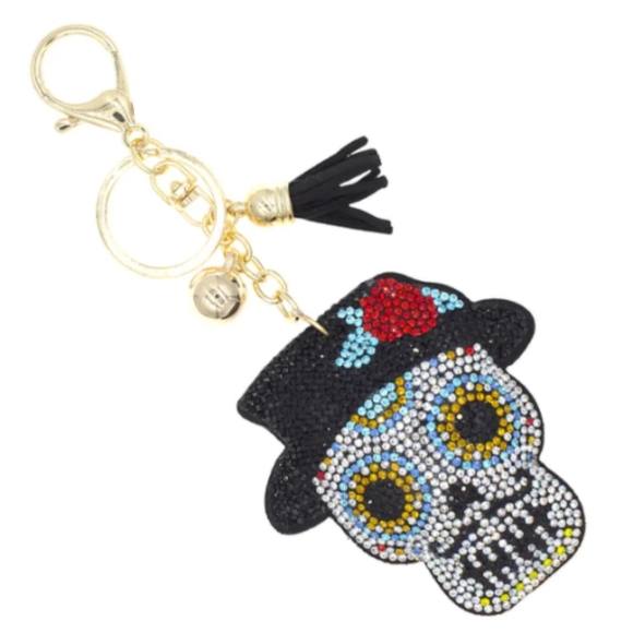 Accessories | Da De Muertos Male Catrin Sugar Skull Key Ring | Poshmark